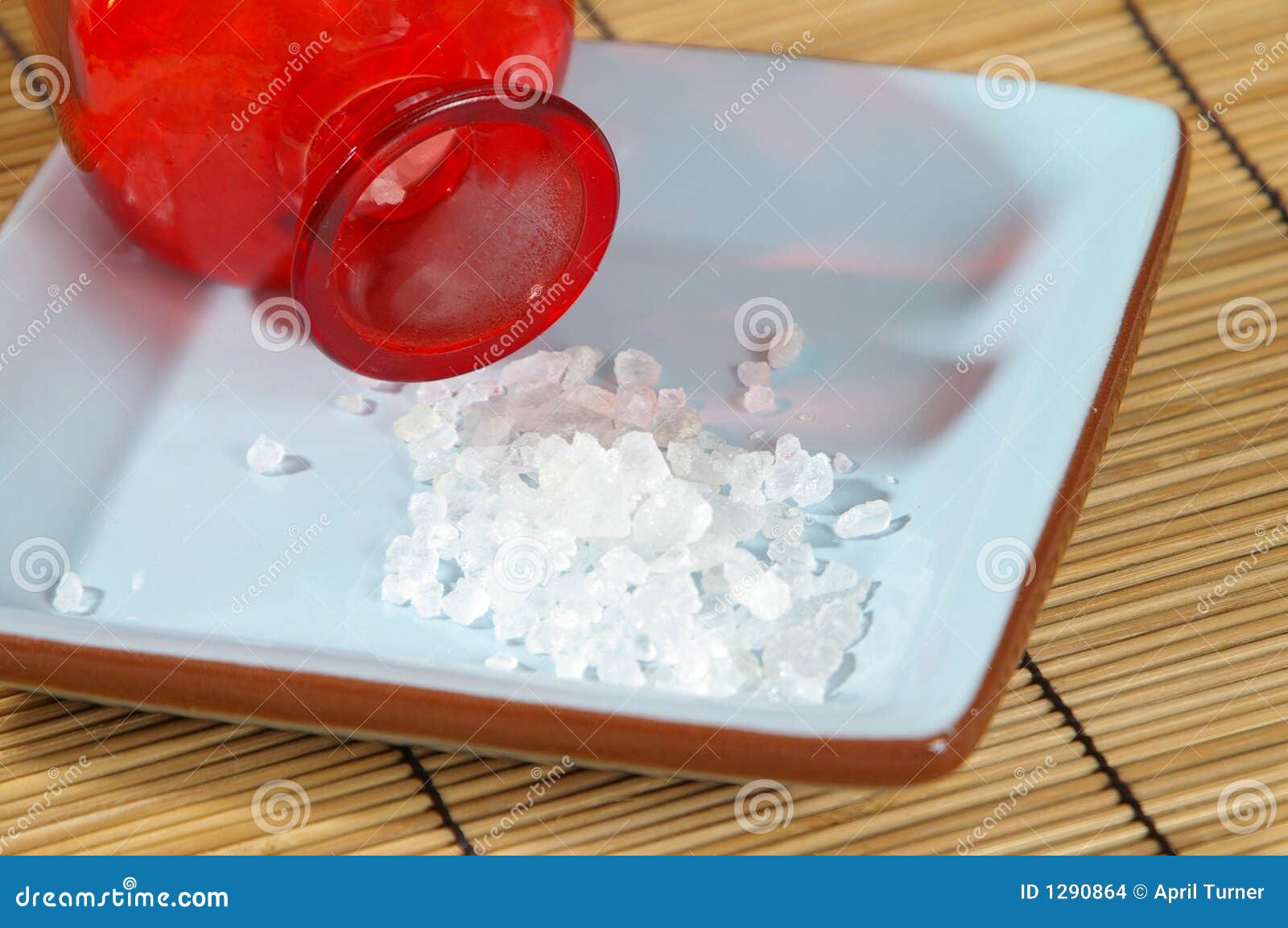 Sea Salts stock photo. Image of bottle, salts, bamboo - 1290864