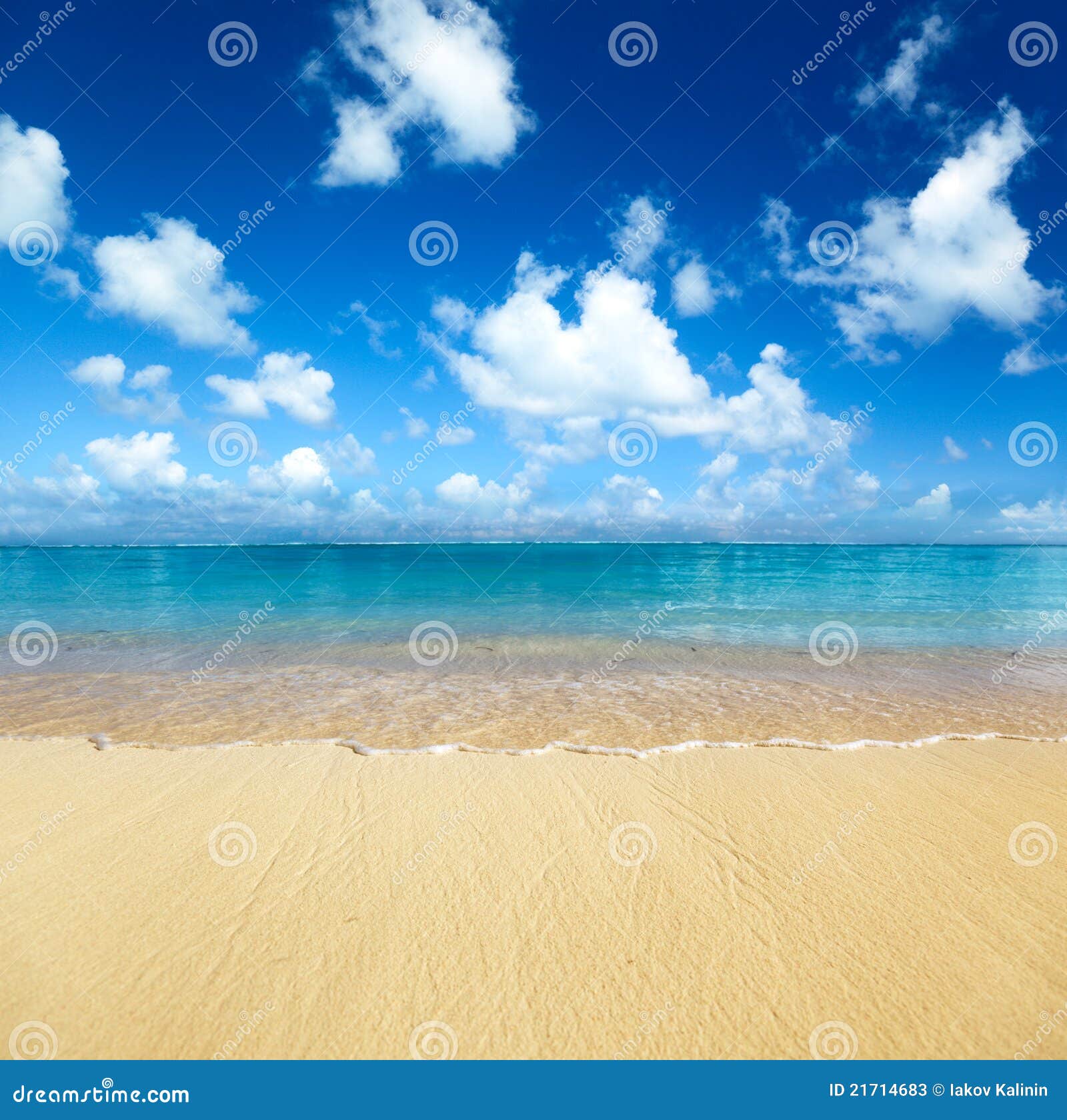 Sea and sand stock image. Image of blue, cloud, resort - 21714683