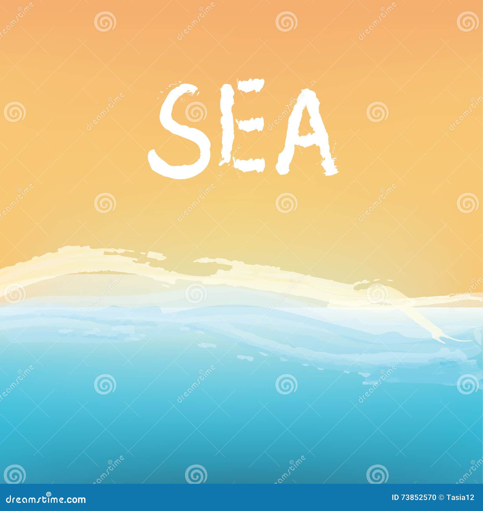 Sea and Sand Abstract Background Design Stock Vector - Illustration of ...