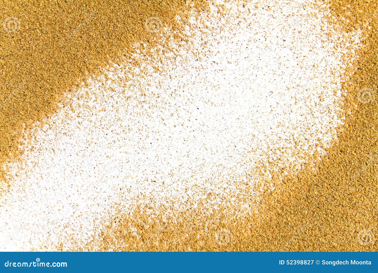 Sea sand frame on white stock image. Image of clear, vacation - 52398827