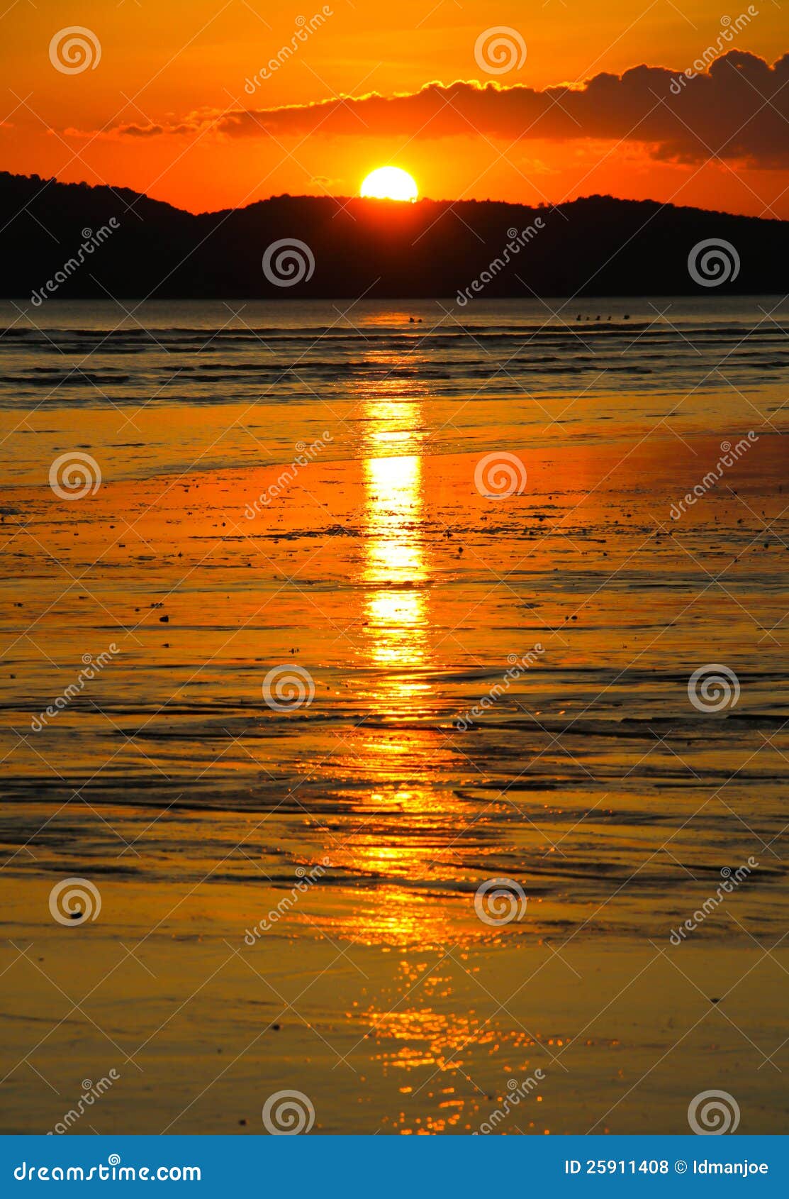 Sea Sand and sunset stock photo. Image of colorful, landscapes - 25911408
