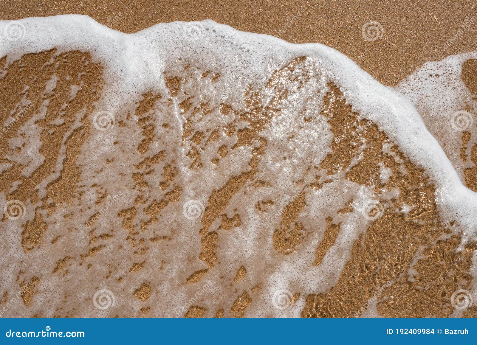 Sea sand with water splash stock photo. Image of scenic - 192409984
