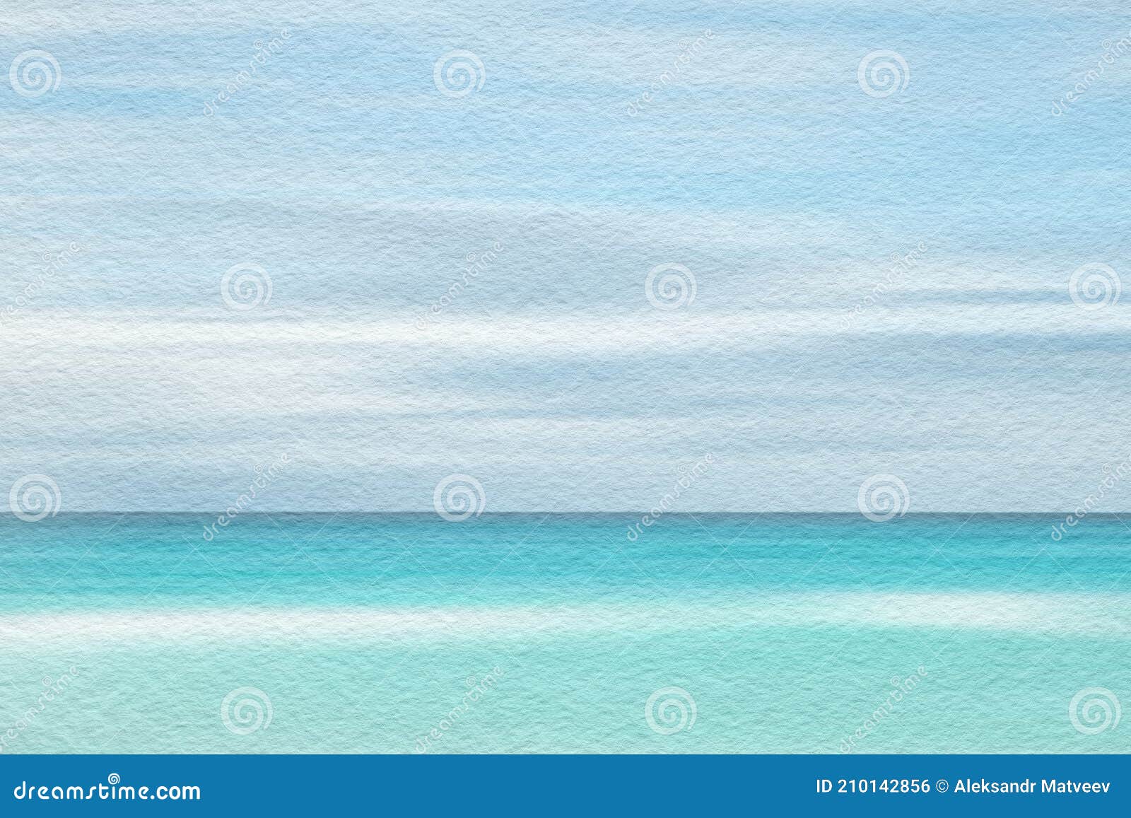 Sea and Sandy Beach Abstract Watercolour Paint on Texture Paper ...