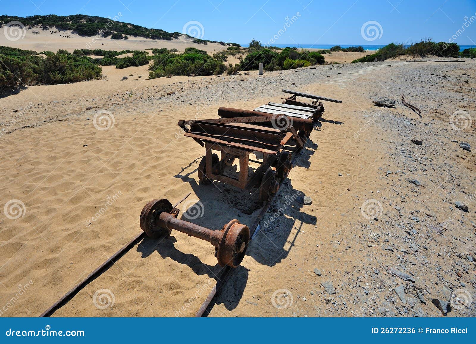 The Sea of Sardinia, Italy - Old Mining Stock Photo - Image of summer ...