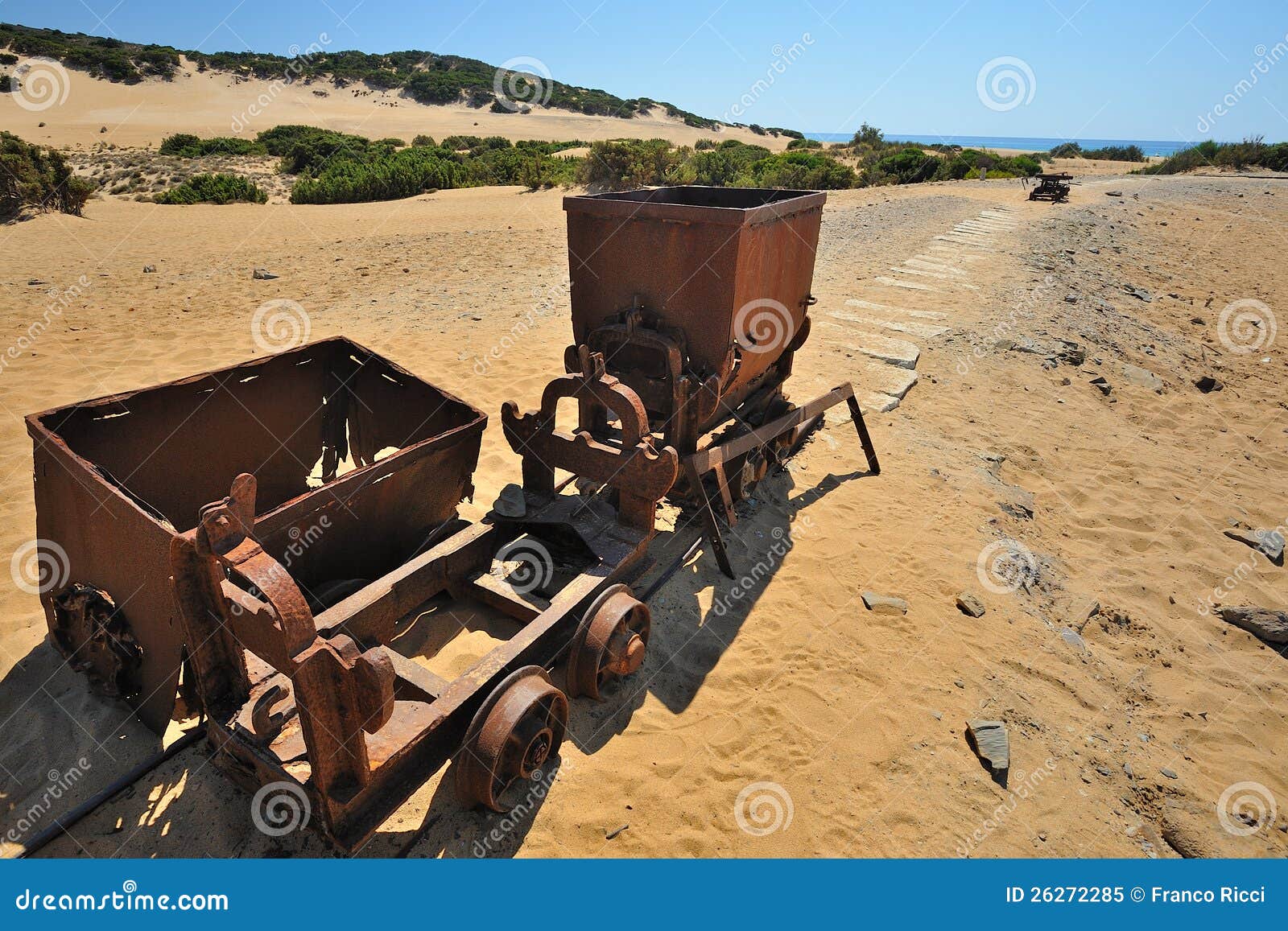 The Sea of Sardinia, Italy - Old Mining Stock Image - Image of holiday ...