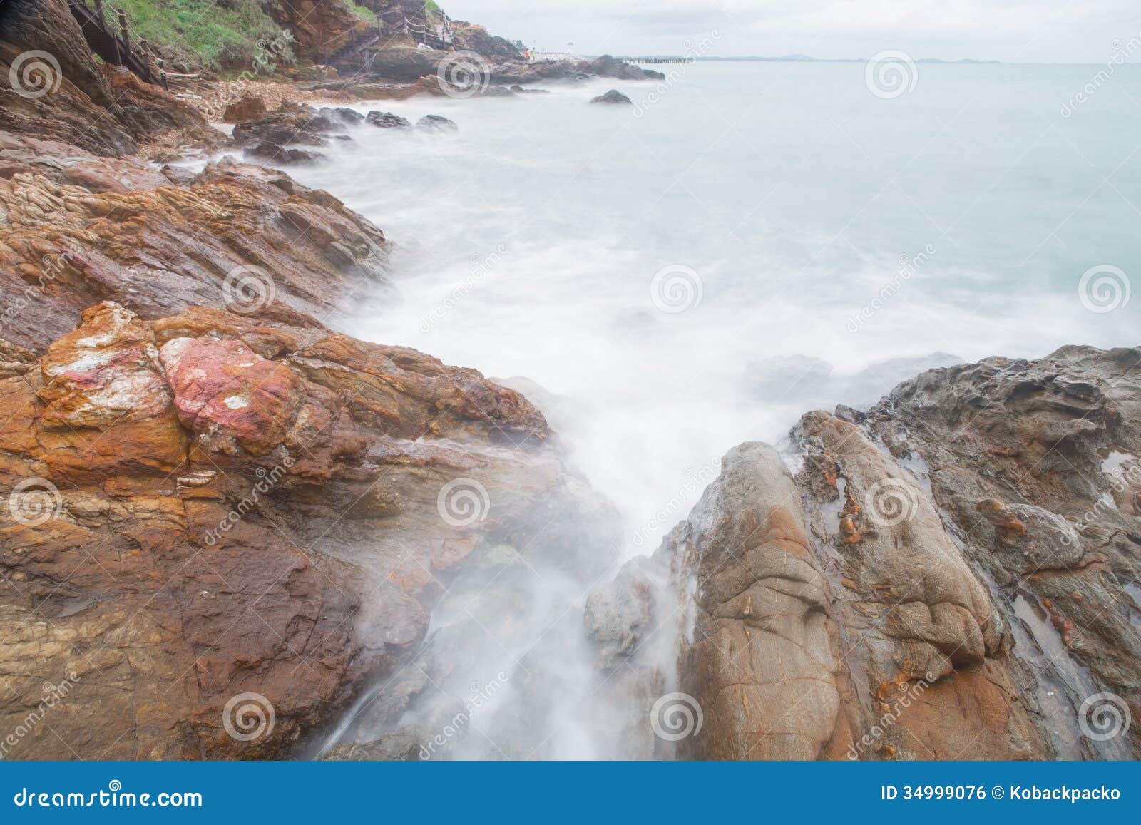 Sea scape stock photo. Image of background, wave, sunset - 34999076