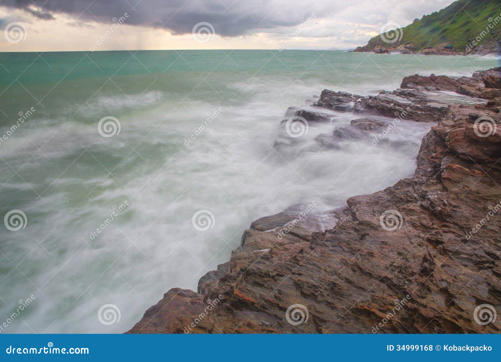 Sea scape stock photo. Image of beach, natural, blue - 34999168