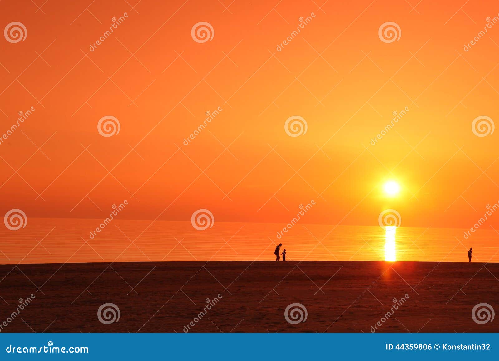 Sea Scape Scene in the Ocean, Beach Ocean Sunset Stock Photo - Image of ...