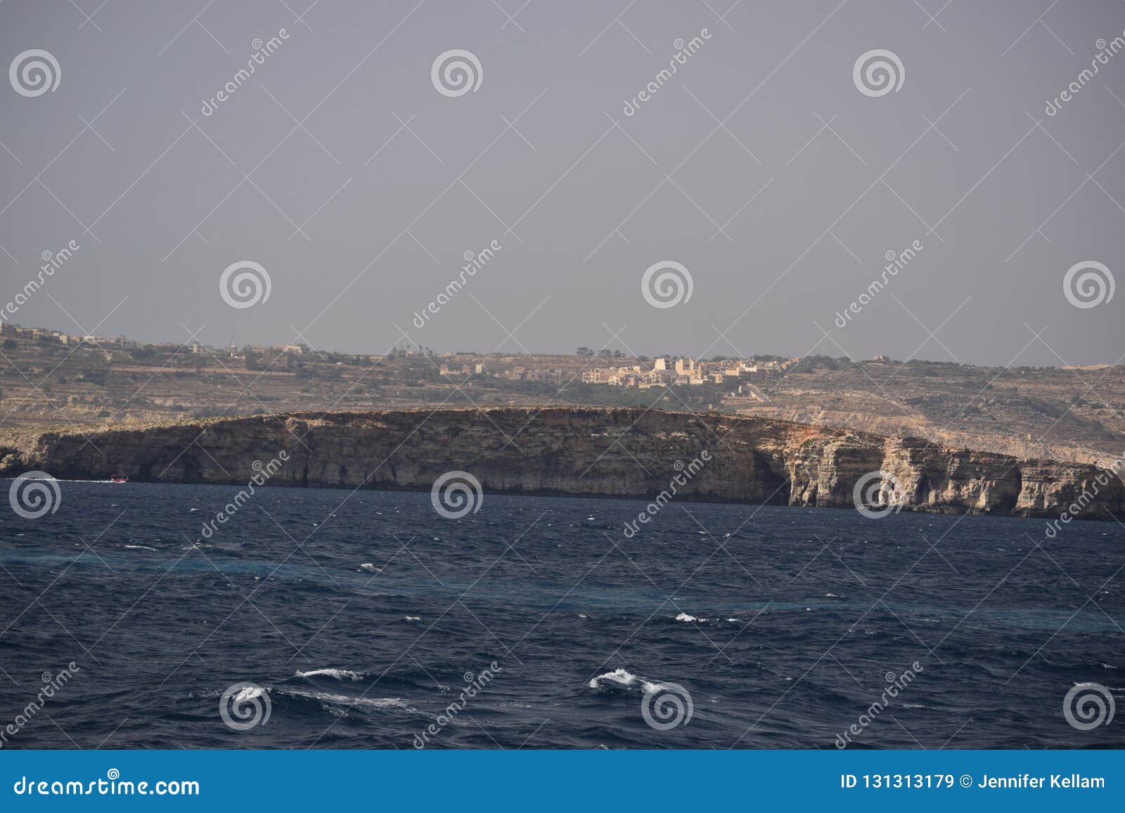 A Sea Scene of the Mediterranean Sea Surround the Sea Rock. Stock Image ... A Sea Scene of the Mediterranean Sea Surround the Sea Rock. Stock Image ...