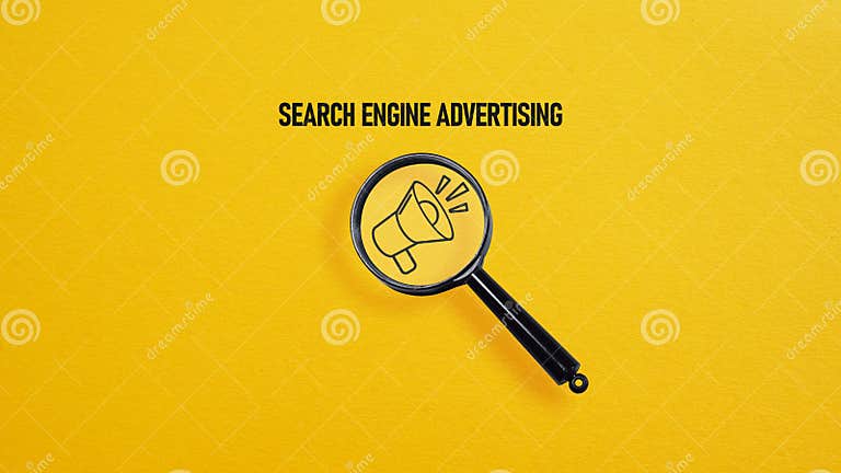 Search Engine Advertising SEA is Shown Using the Text Stock Image ...