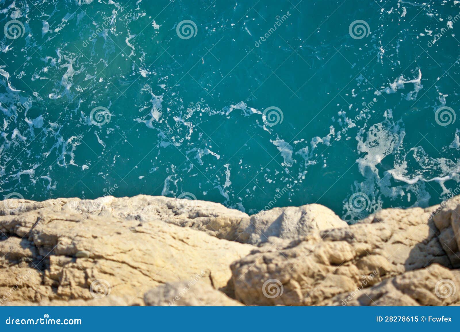 Sea seen from above stock image. Image of beautiful, water - 28278615