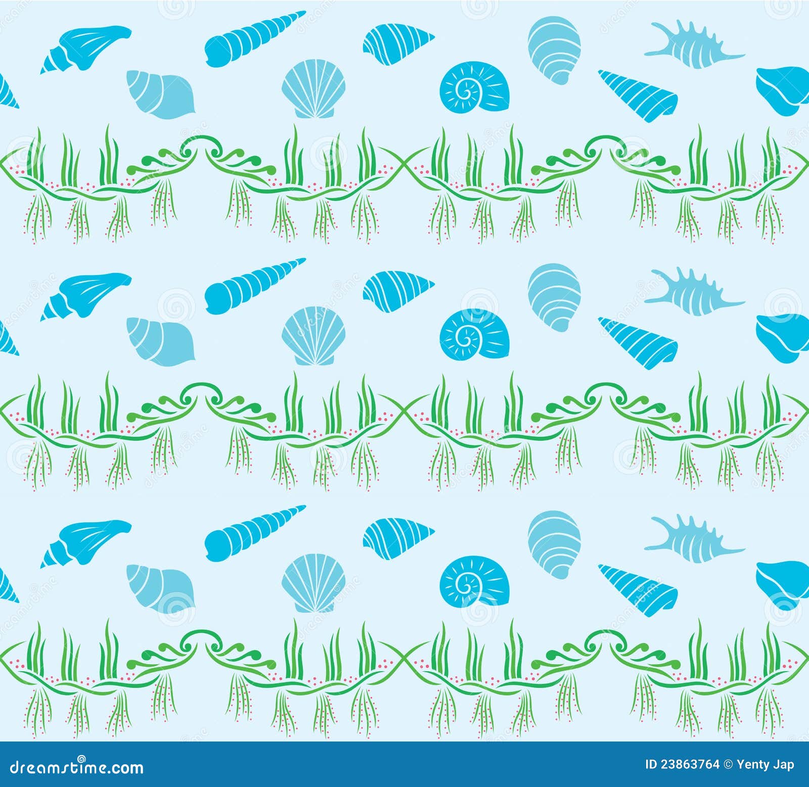 Sea Shell Collection Pattern Stock Vector - Illustration of decorative ...