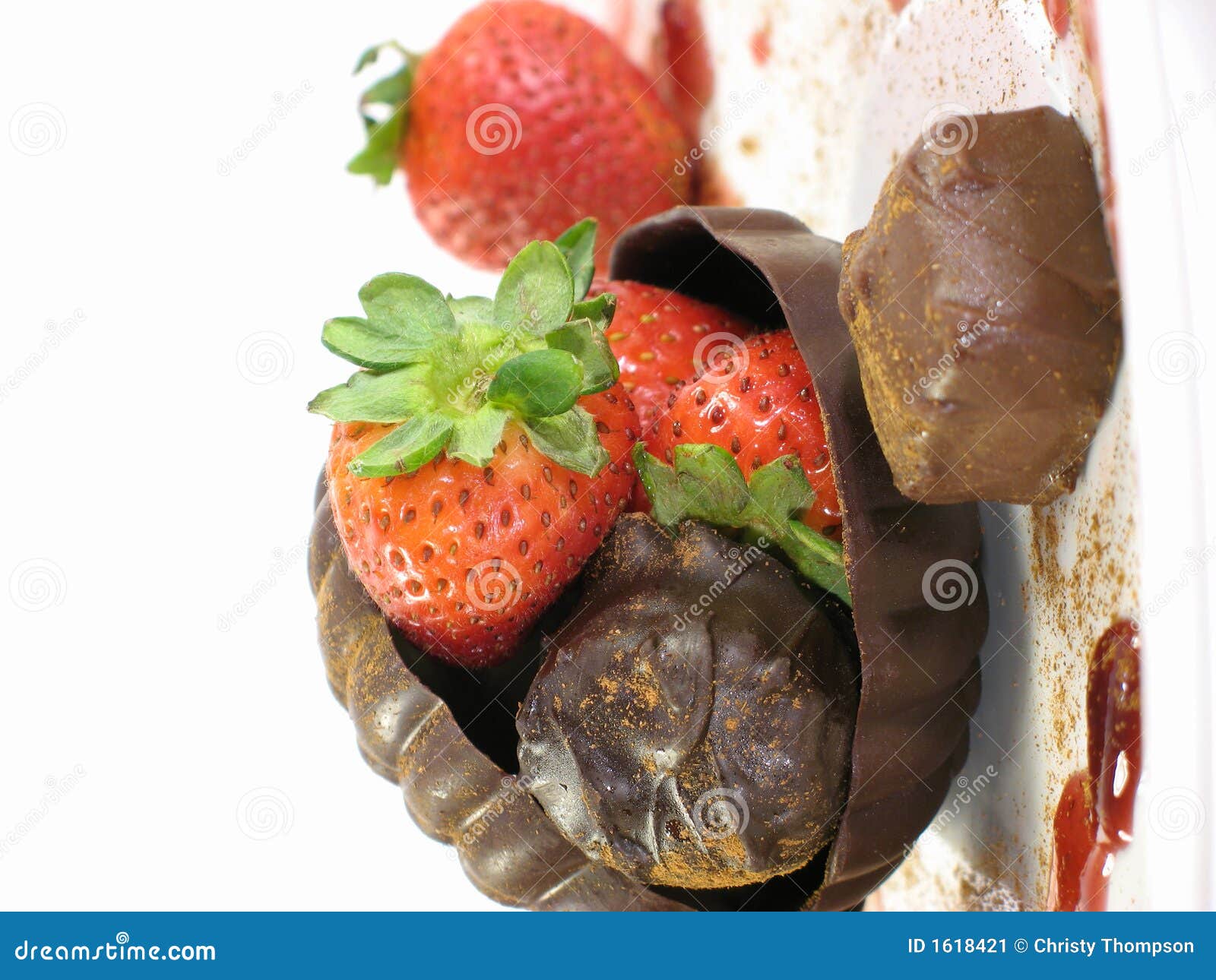 Sea shell dessert stock image. Image of milk, berry, treat - 1618421