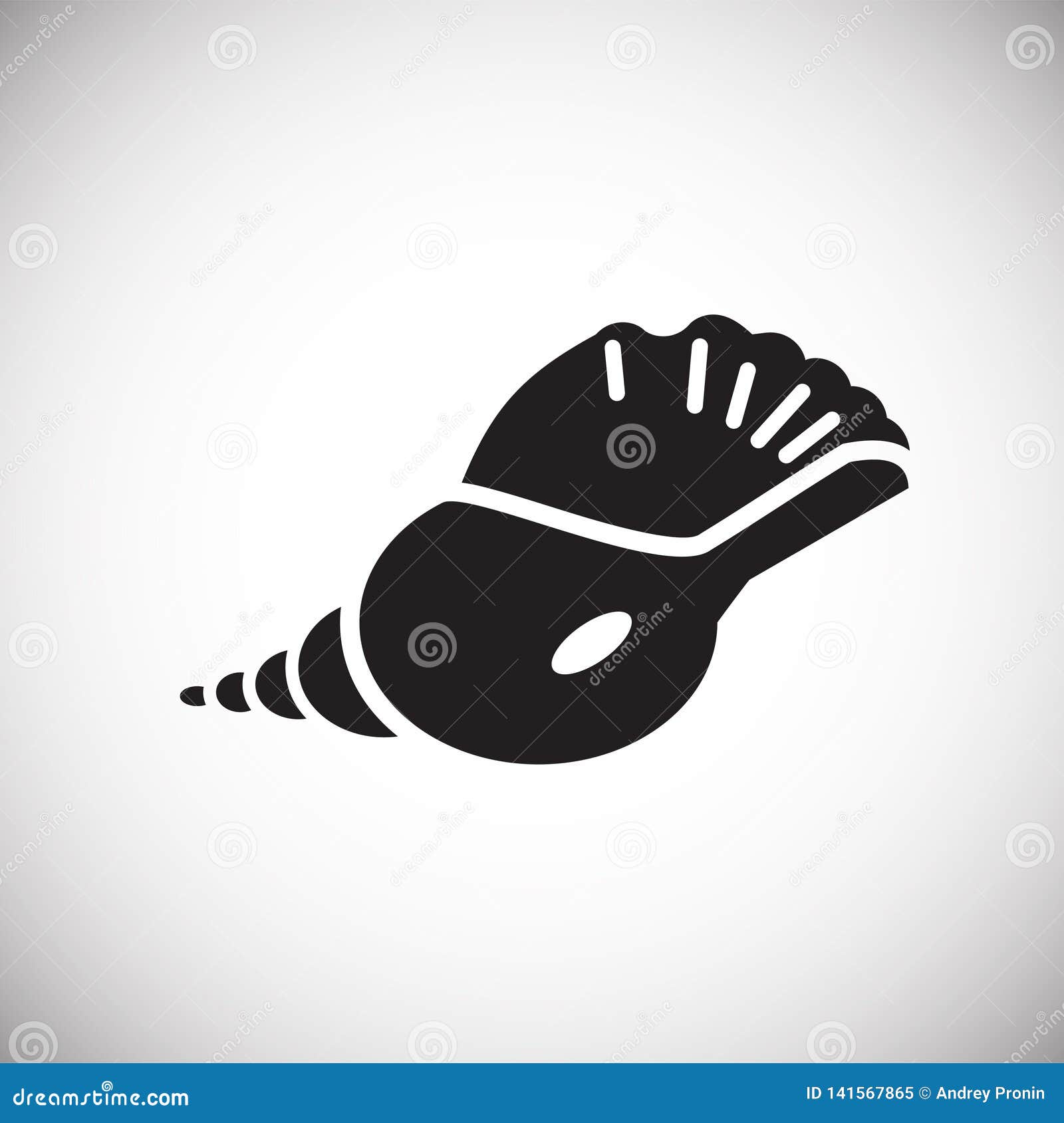 Sea Shell Icon on White Background for Graphic and Web Design. Simple ...