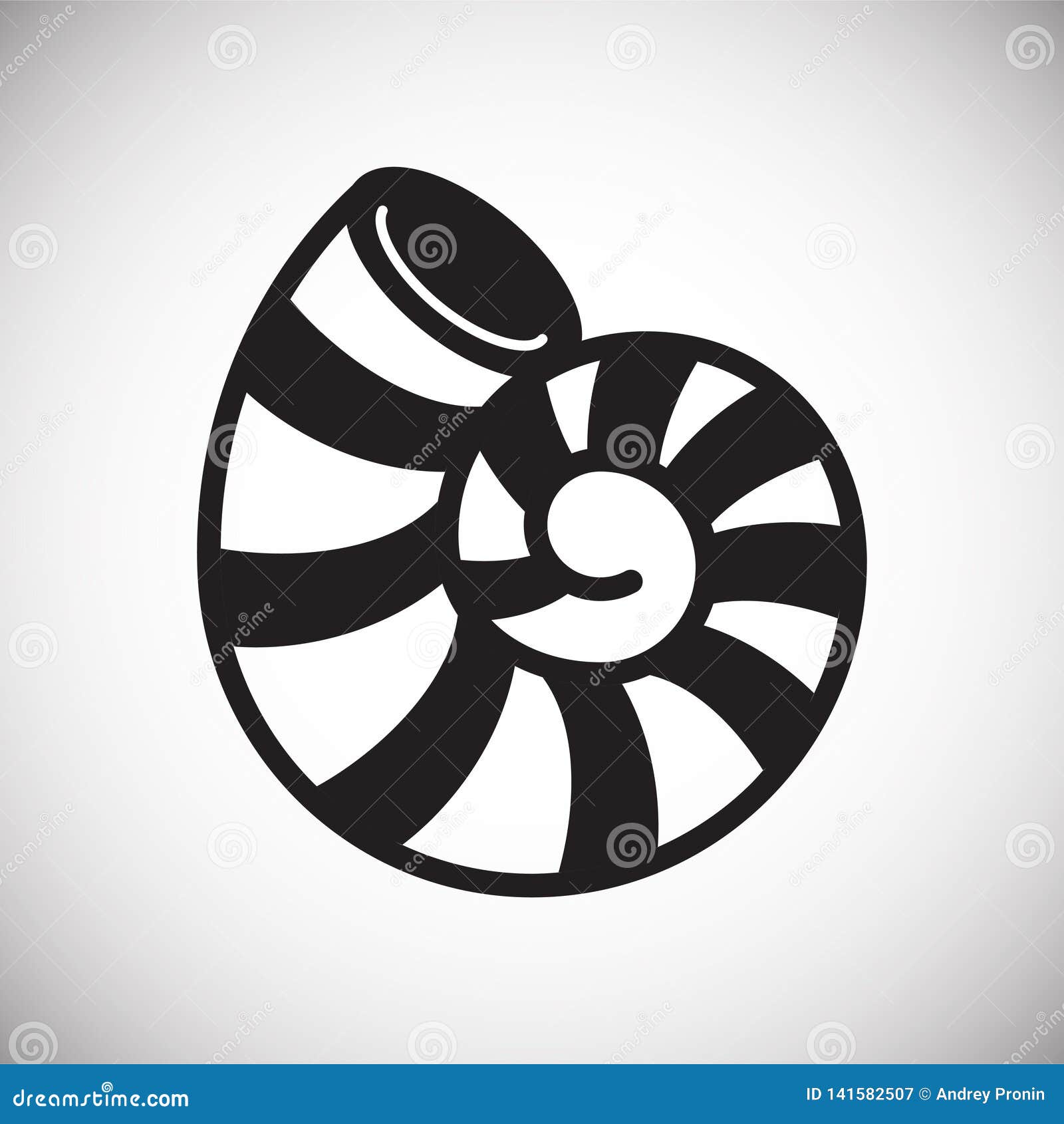 Sea Shell Icon on White Background for Graphic and Web Design. Simple ...