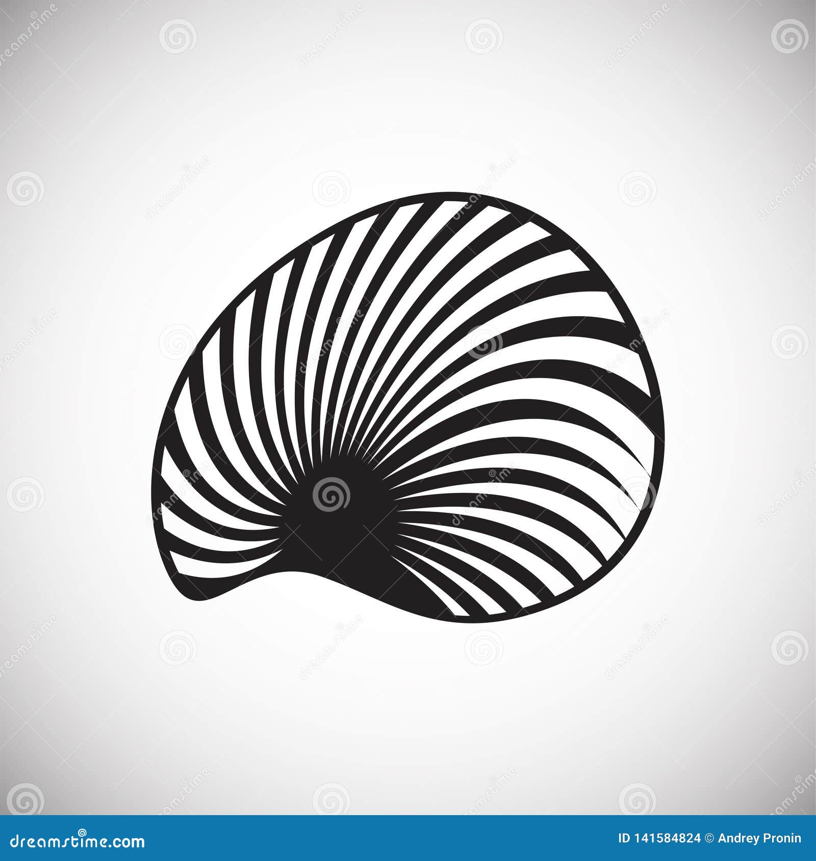Sea Shell Icon on White Background for Graphic and Web Design. Simple ...