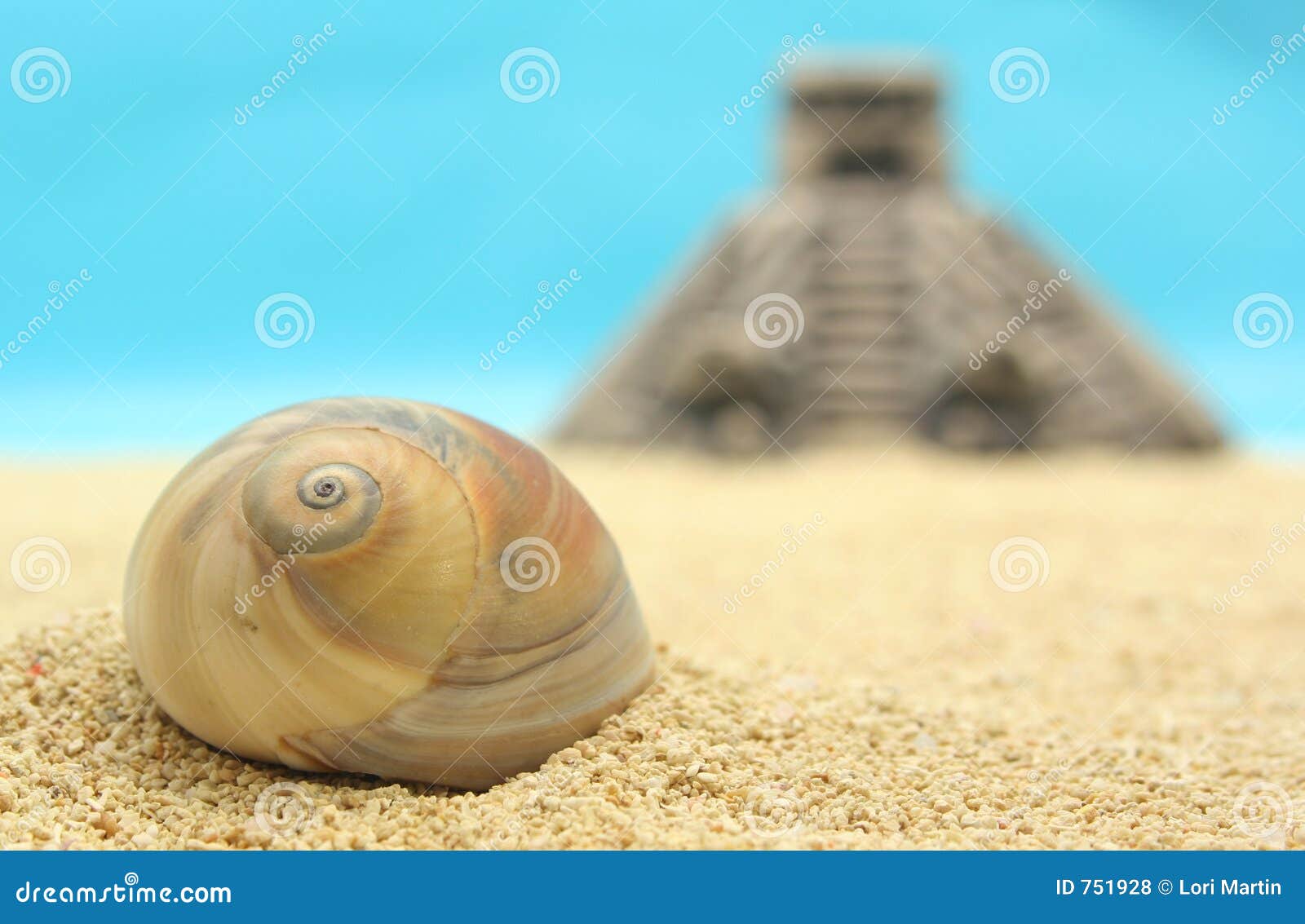 Sea Shell and Pyramid stock photo. Image of summer, vacation - 751928