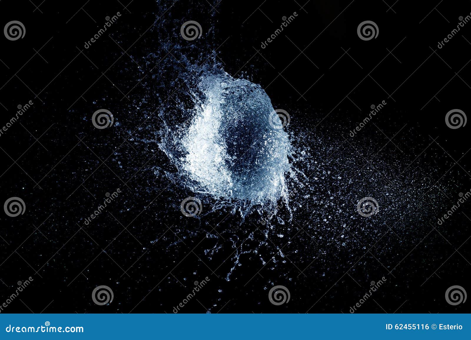 Sea Shell Shaped Water Water Explosion Stock Photo - Image of shiny ...