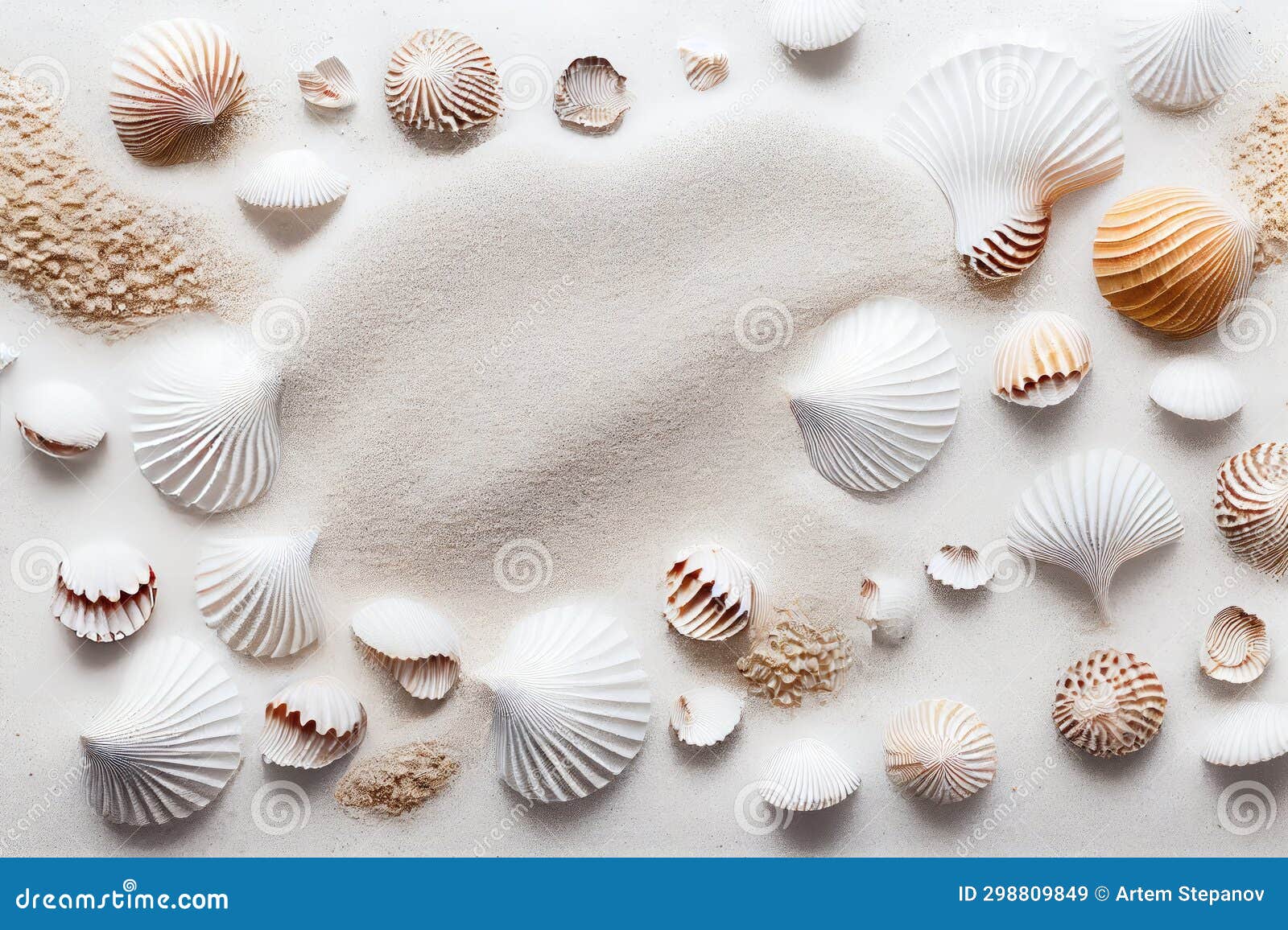 Sea Shell Texture Background, Colorful Seashell Pattern, Sea Shells on ...