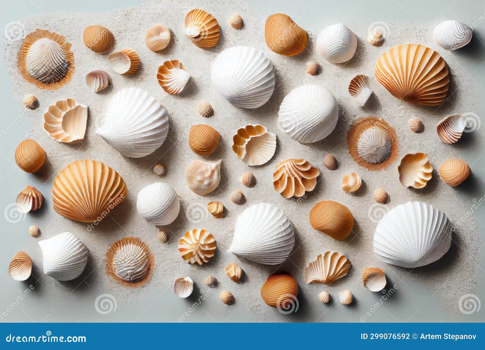 Sea Shell Texture Background, Colorful Seashell Pattern, Sea Shells on ...