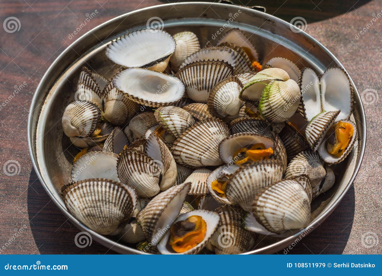 Sea Shellfish Cooked at a Campfire on the Beach Stock Image - Image of ...