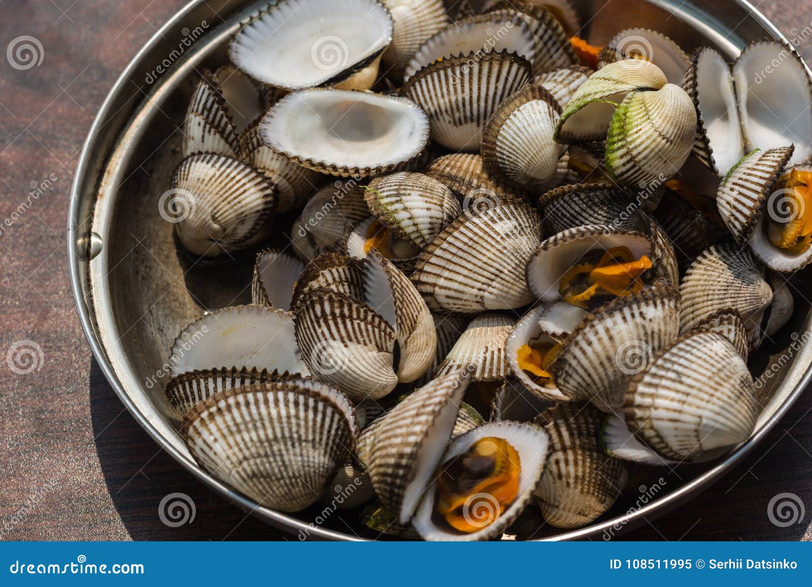 Sea Shellfish Cooked at a Campfire on the Beach Stock Image - Image of ...