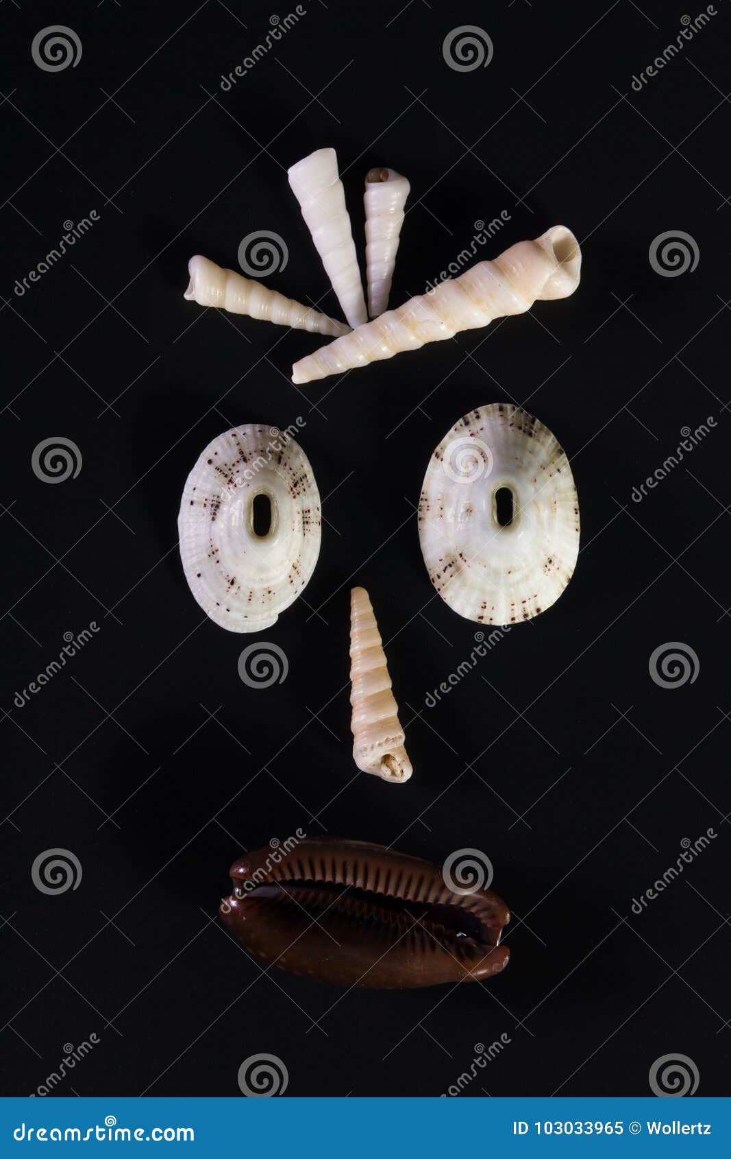 Sea shell faces stock image. Image of emotional, guide - 103033965