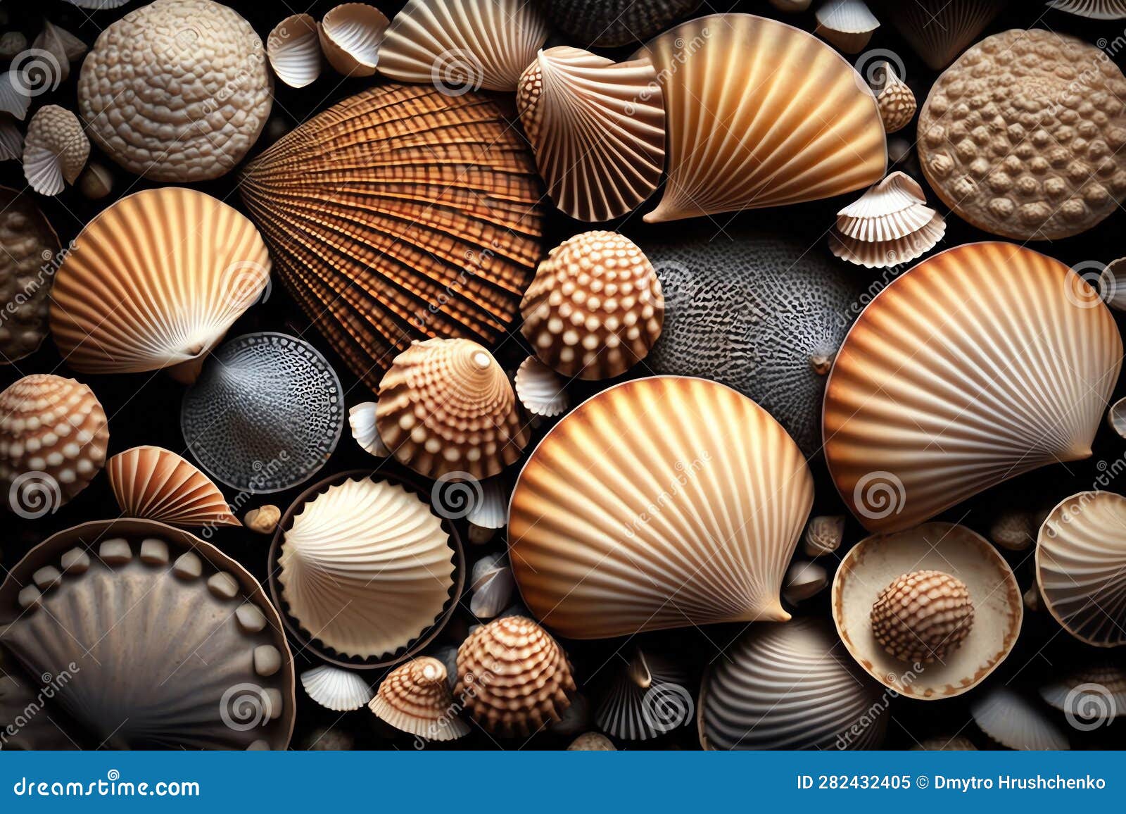 Sea Shells Beach Background. Shell Texture Background. Pebble Sea Beach ...