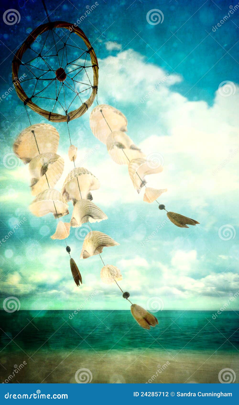 Sea Shells Blowing in the Wind Stock Photo - Image of periwinkle ...