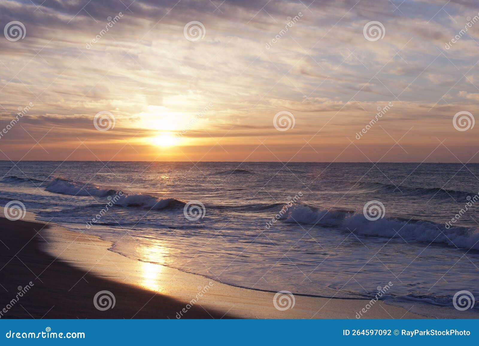 Sea sunrise stock photo. Image of wave, water, landscape - 264597092
