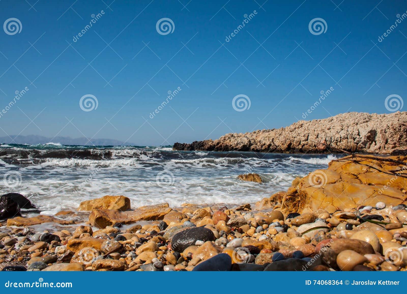 Sea stock photo. Image of shingle, sunset, beach, background - 74068364