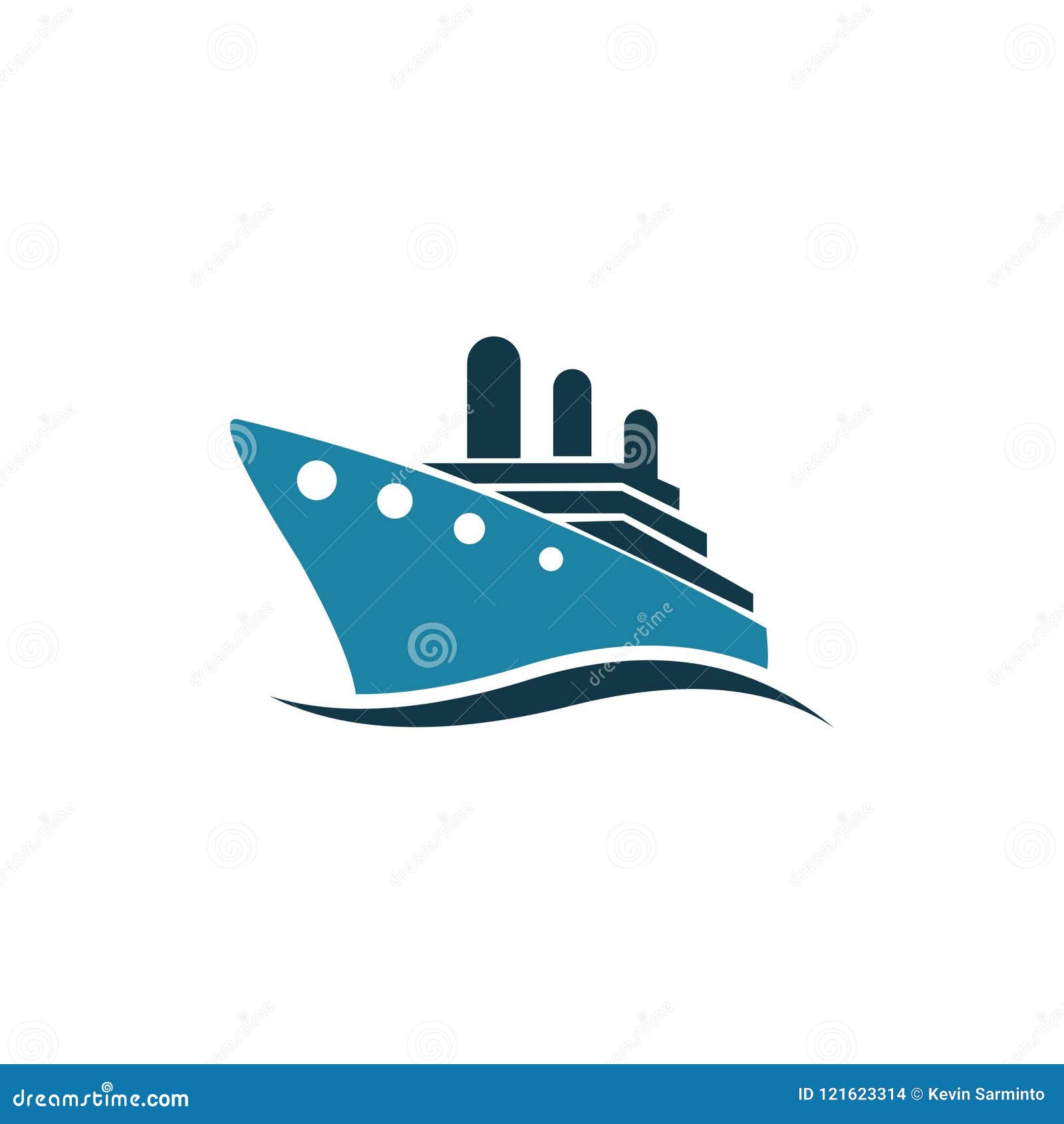 Sea Ship Cargo Vector Illustration : Stock Vector - Illustration of ...