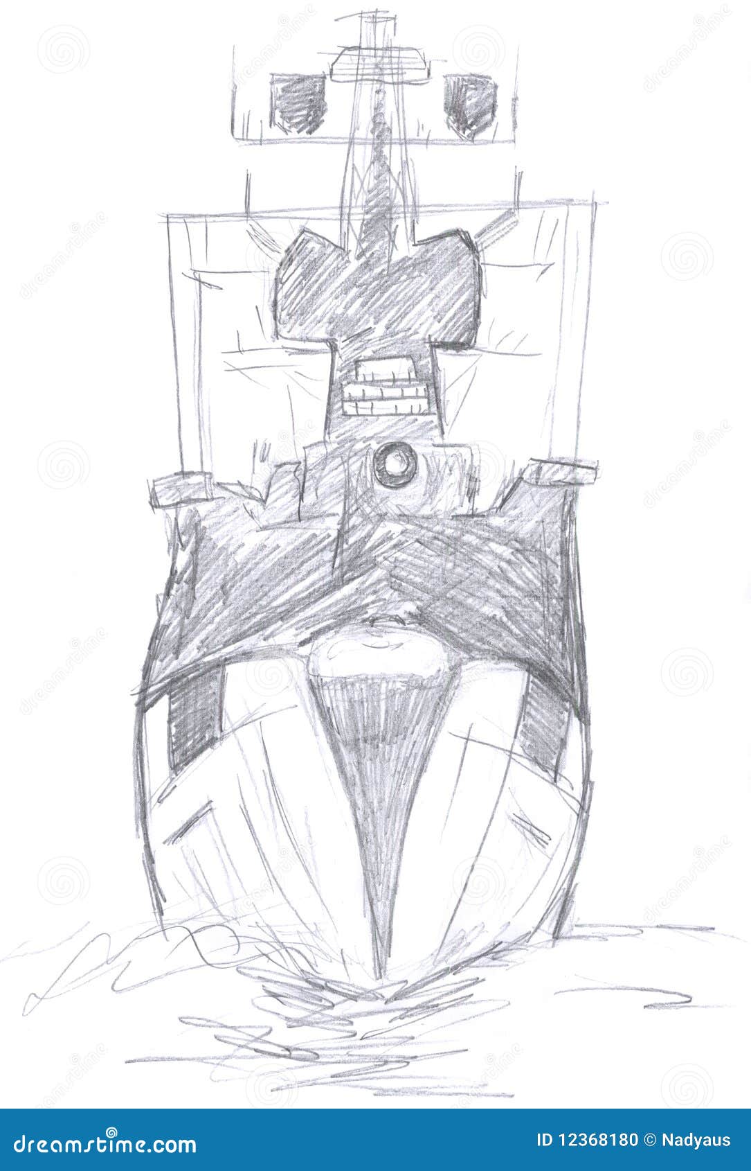 Sea Ship Sketch Stock Photography | CartoonDealer.com #12368180