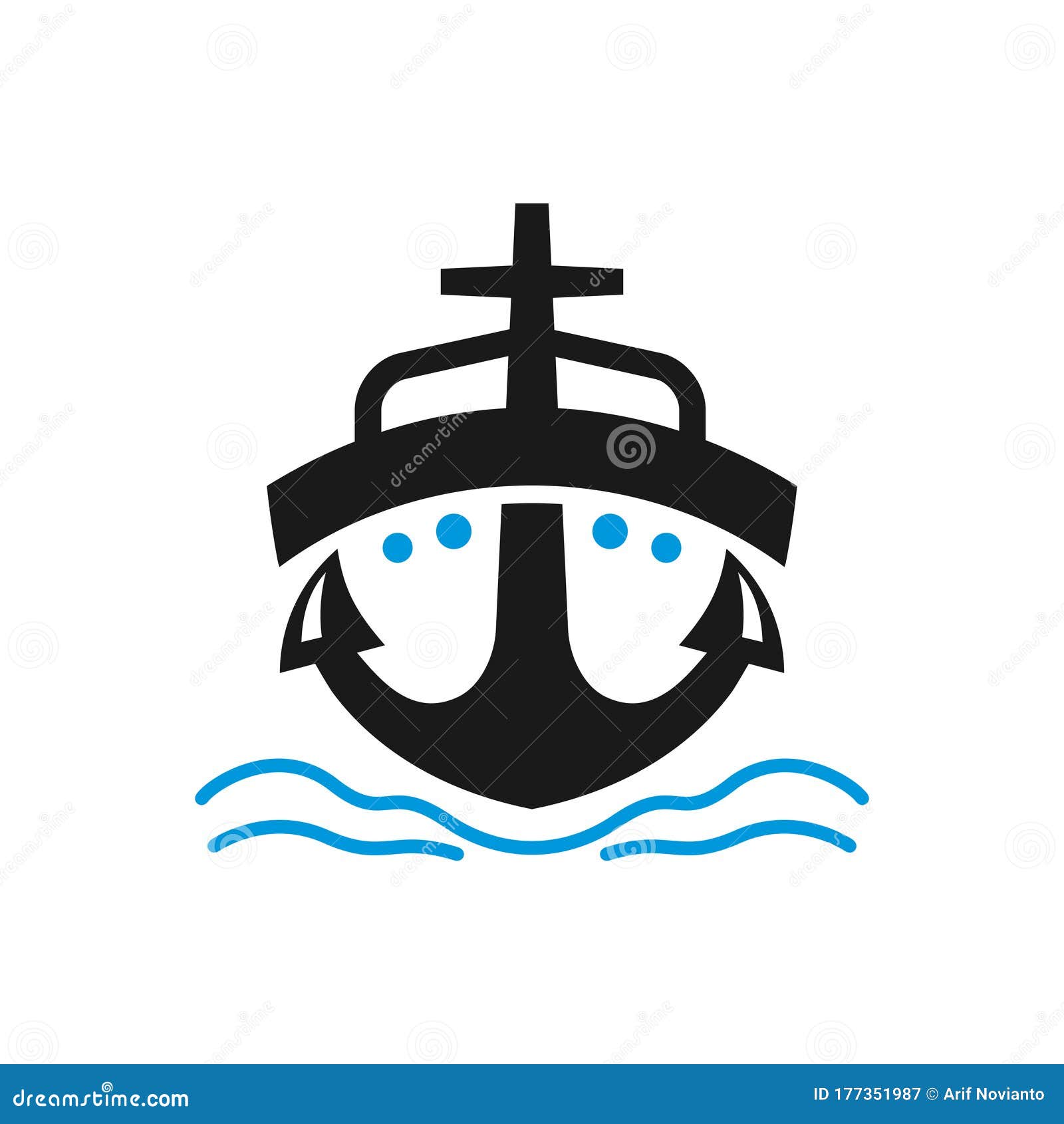 Sea Ship Transportation Logo Stock Vector - Illustration of business ...