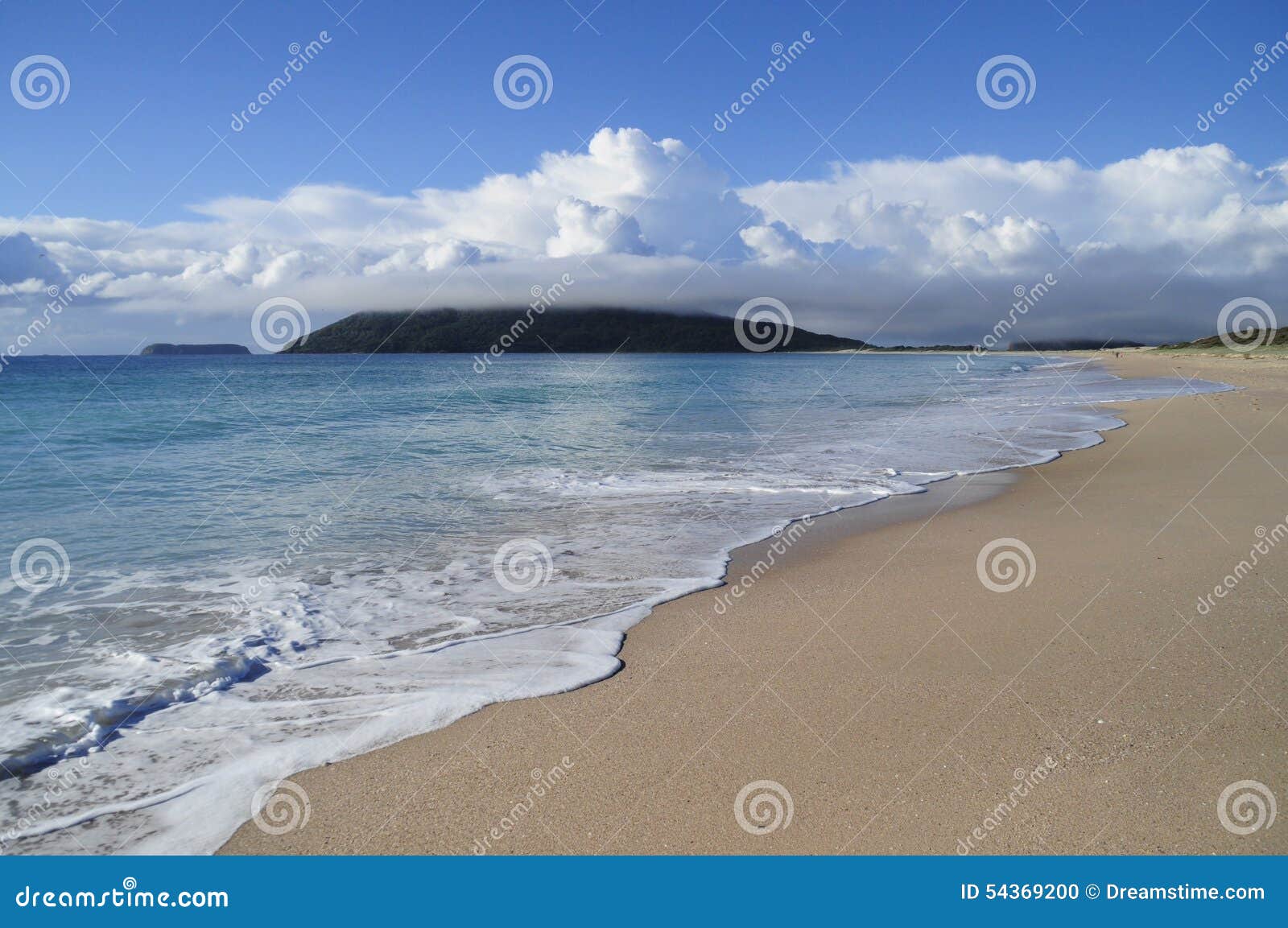 Sea stock photo. Image of island, alobe, waves, shore - 54369200