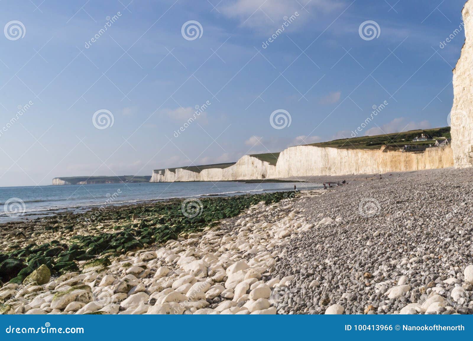 Sea Shore and Cliffs at Birling Gap Stock Photo - Image of unspoiled ...
