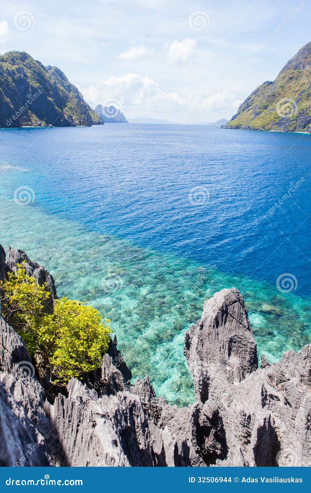 Sea shore with rocks stock photo. Image of philippines - 32506944
