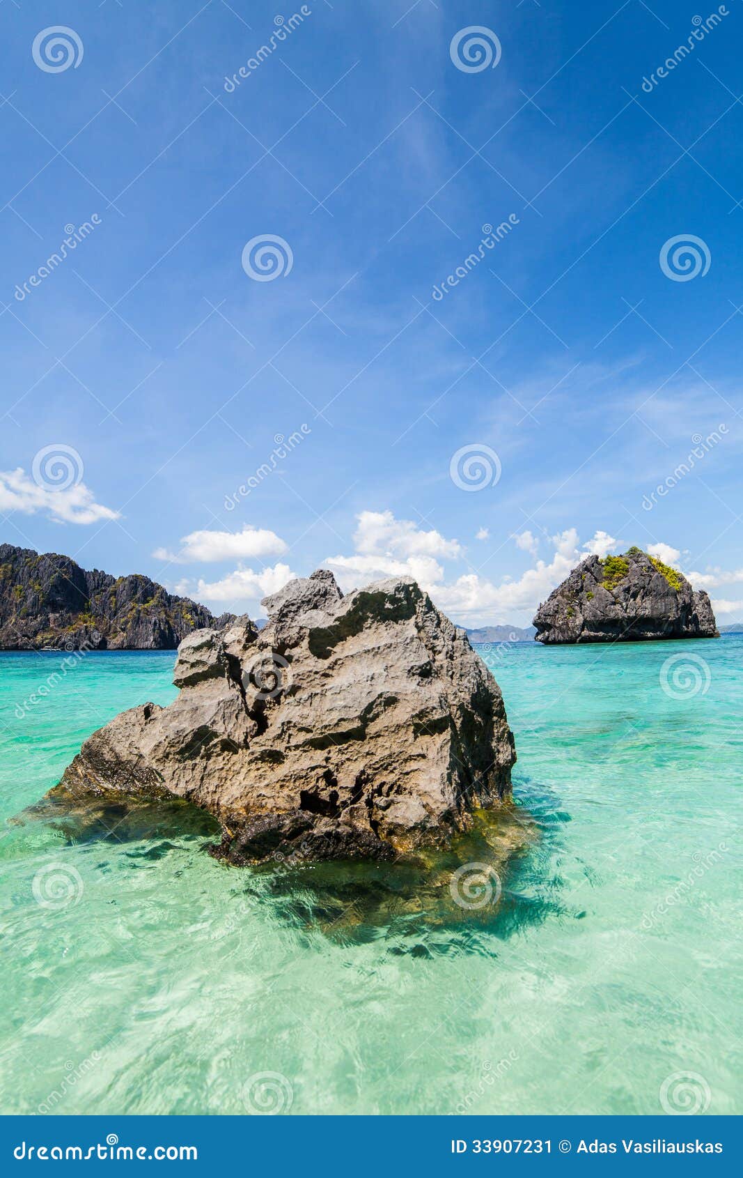 Sea shore with rocks stock image. Image of philippines - 33907231