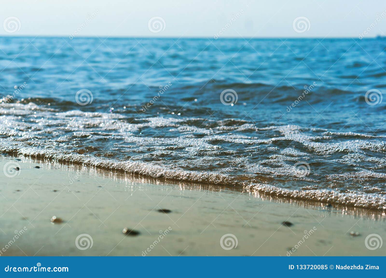Sea Shore, Sea and Sandy Beach Stock Image - Image of sunny, seascape ...