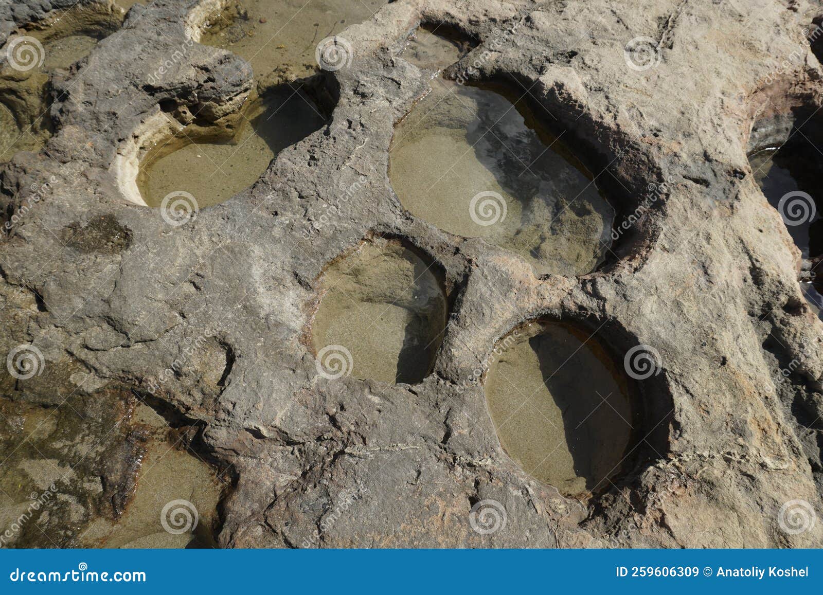 Sea Shore. Stones Washed by the Waves. Surf Strip Stock Image - Image ...