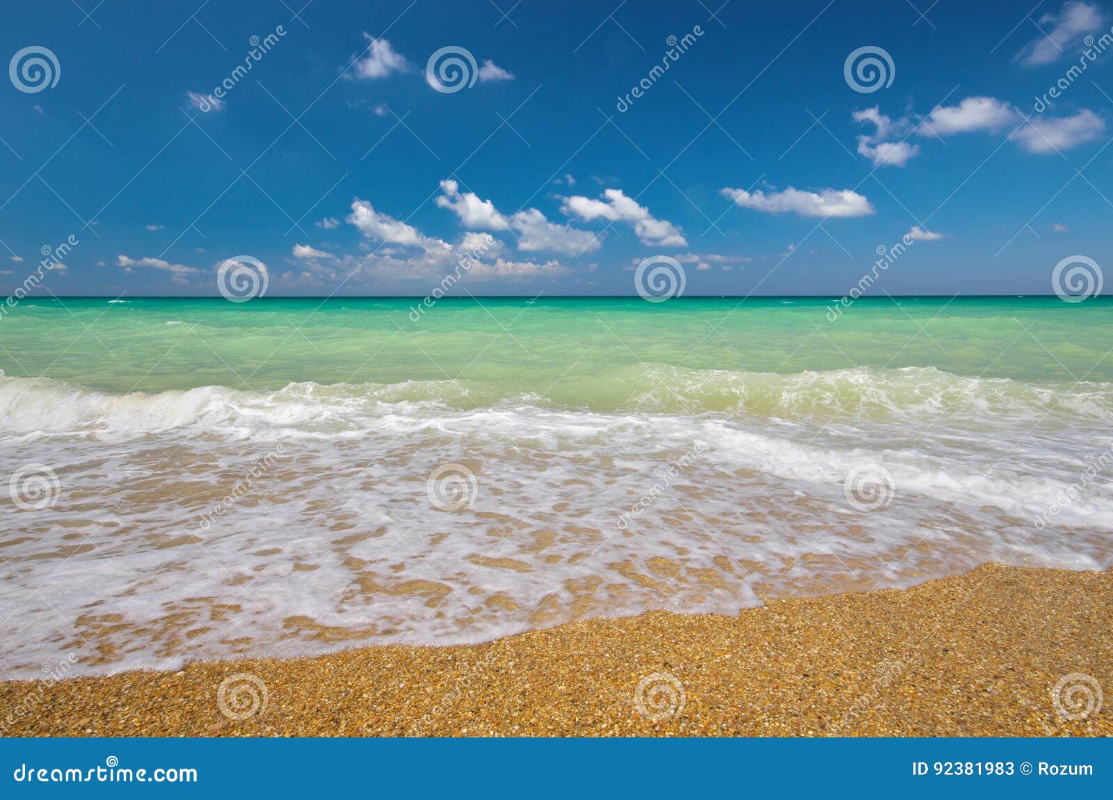 Sea shore and sunny day. stock image. Image of calm, scene - 92381983