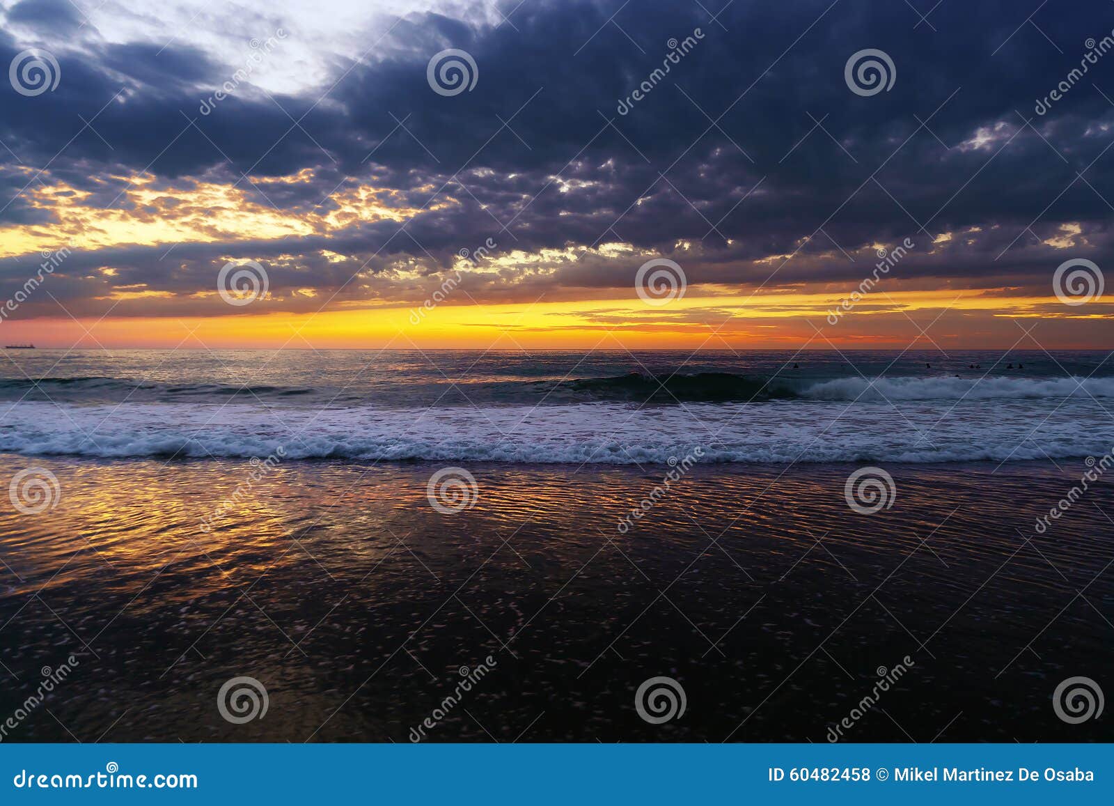 Sea shore at sunset stock photo. Image of ocean, nature - 60482458
