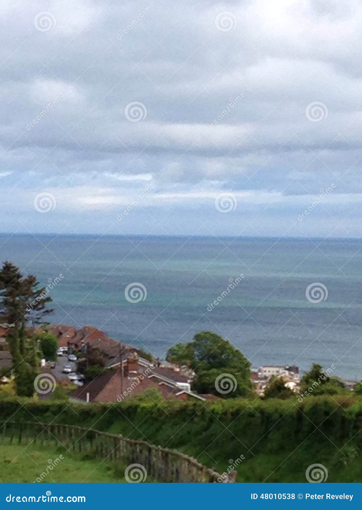Sea stock photo. Image of high, view, ocean, side - 48010538