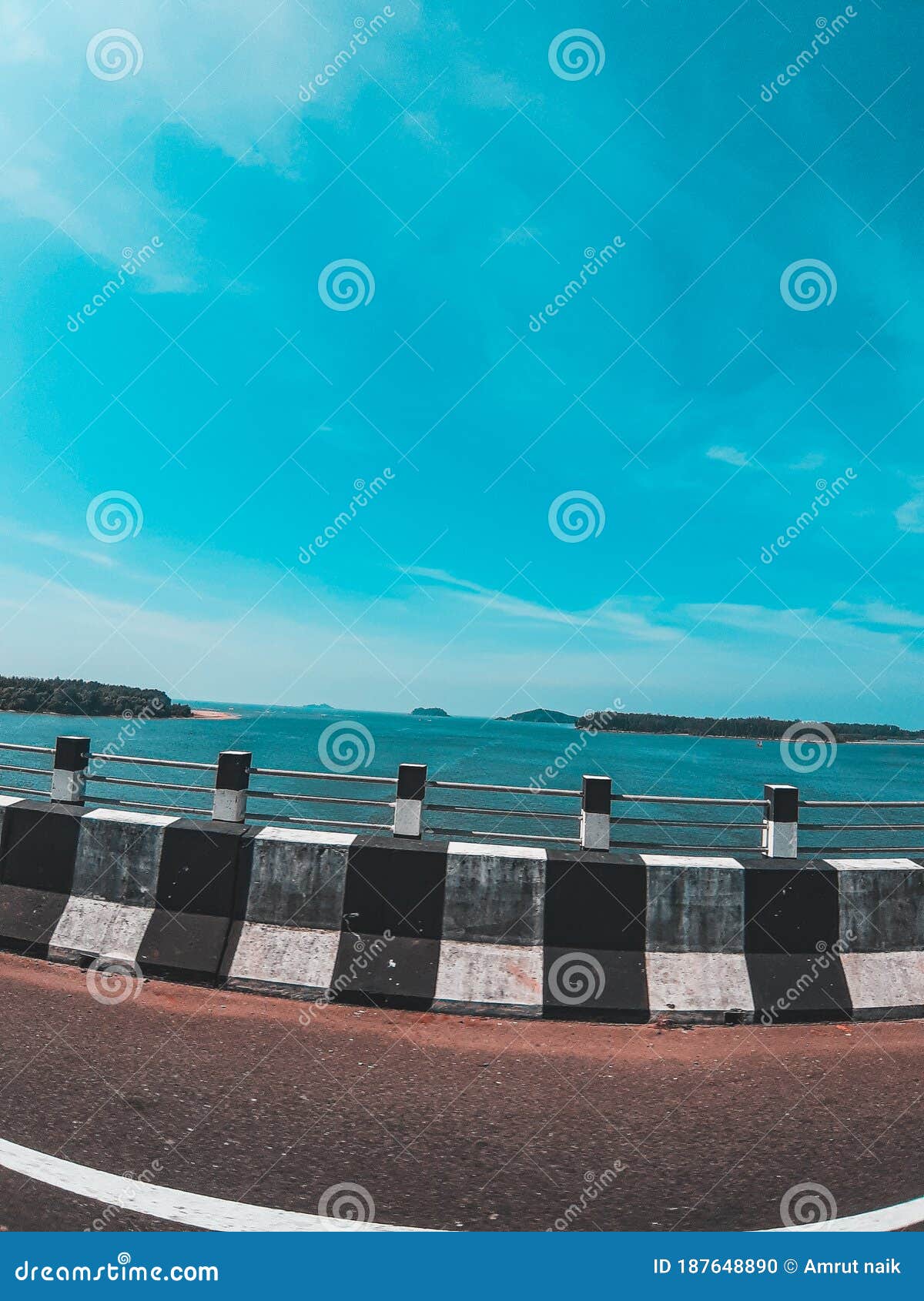 Sea side roads stock photo. Image of beach, side, wave - 187648890