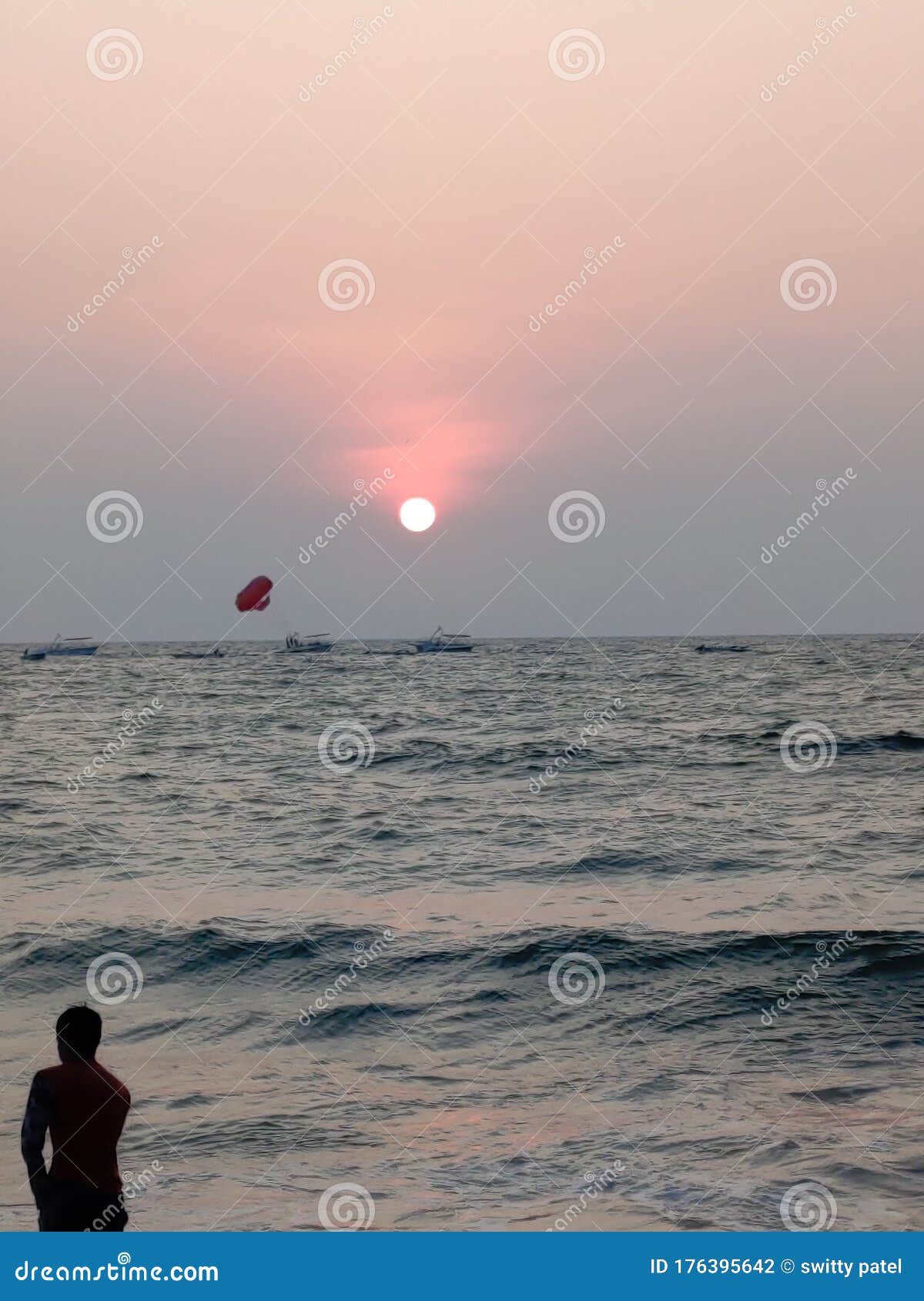 Sea side view goa stock photo. Image of sunset, view - 176395642