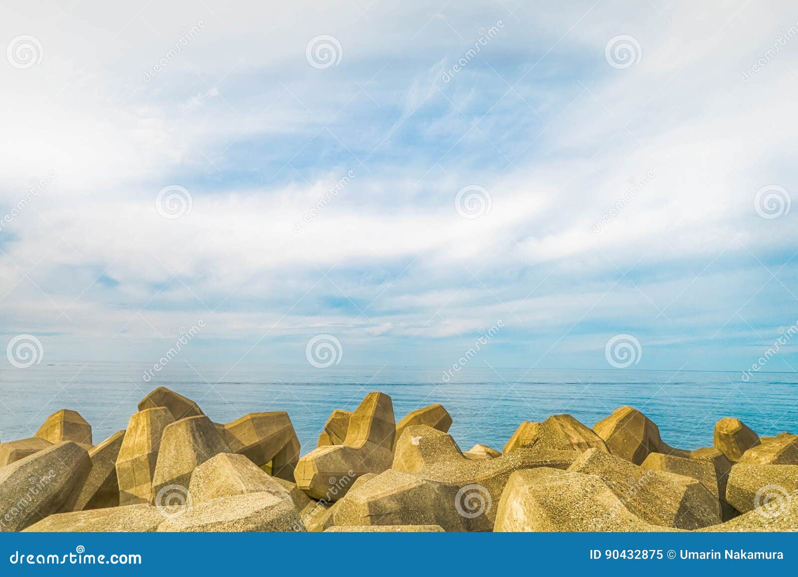 Sea side view. stock image. Image of natural, beach, side - 90432875