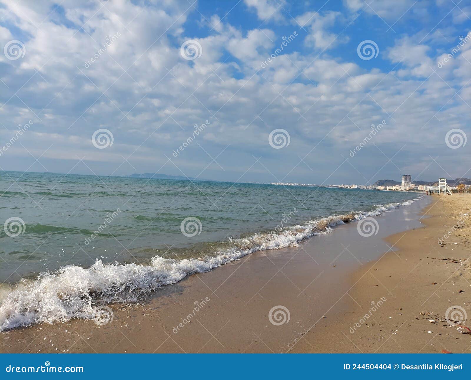 Sea side walk stock photo. Image of wave, cloud, shore - 244504404