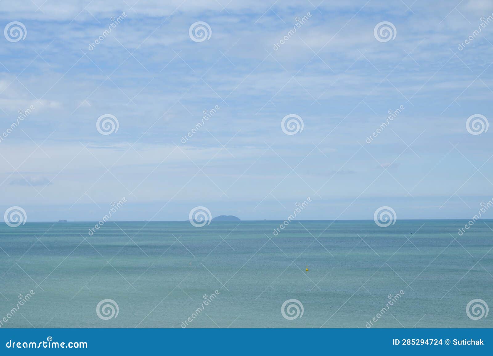 Blue Sea and Sky Background, Beautiful Landscape in Springtime Stock ...