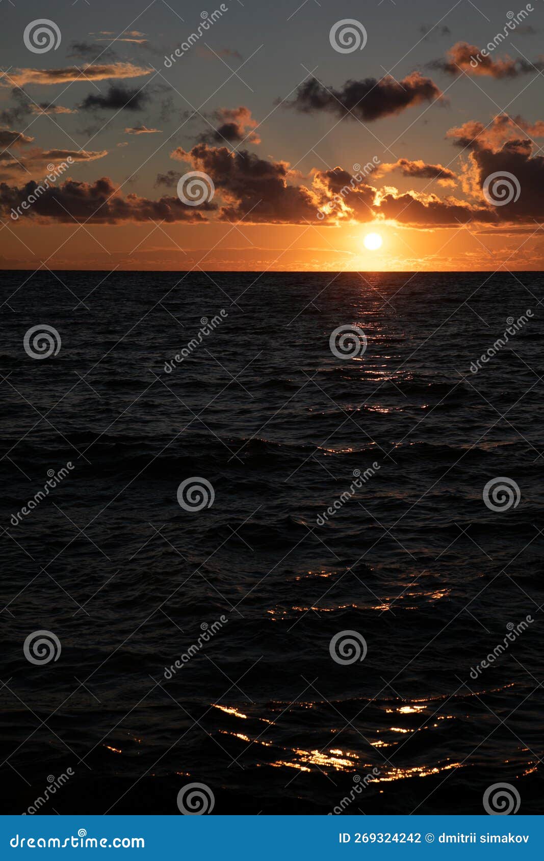 Sea with Sky in the Clouds Nature Boat Trip Stock Photo - Image of ...