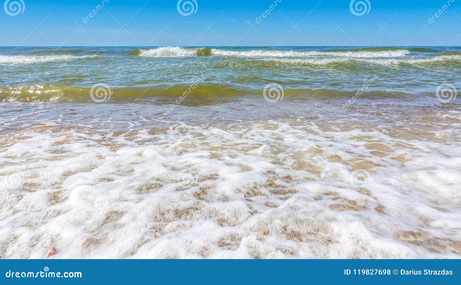 Sea small waves stock photo. Image of waves, beach, coastline - 119827698